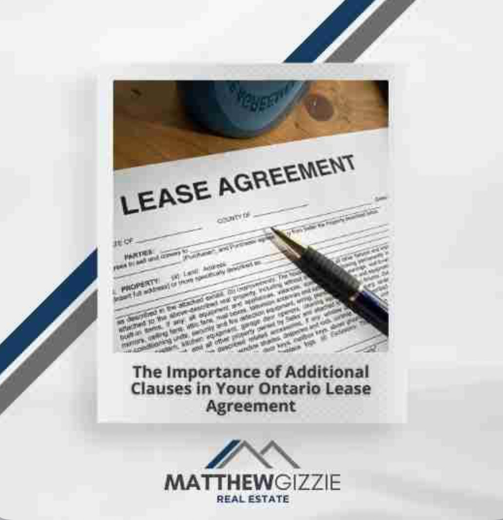 Matthew Gizzie | The Importance of Additional Clauses in Your Ontario ...